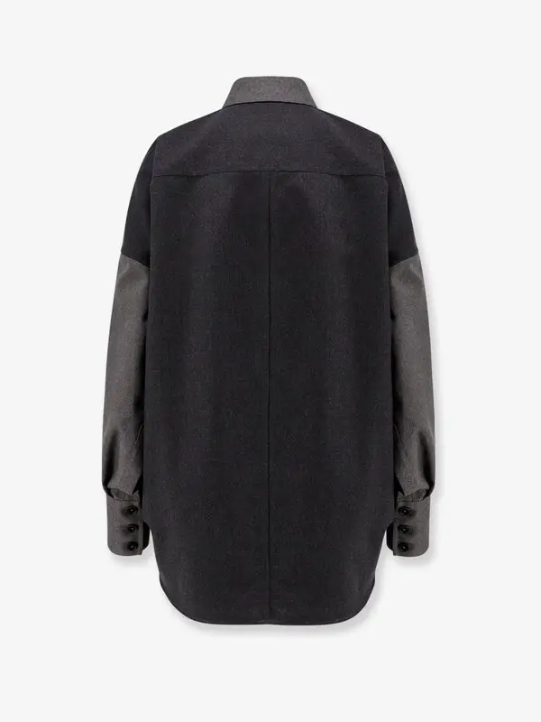 Stella McCartney Oversize Wool Shirt - Multicolor