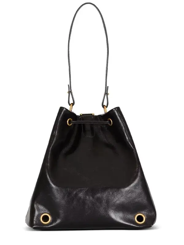 Balmain Pulse Convertible Leather Backpack