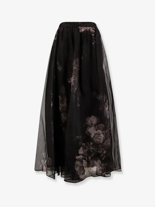 Zimmermann Hypnotic Maxi Skirt Silk Long Skirt - Multicolor
