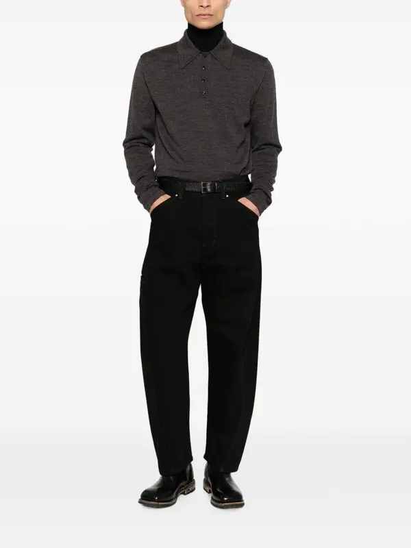 LEMAIRE Wool Polo Shirt - Multicolor