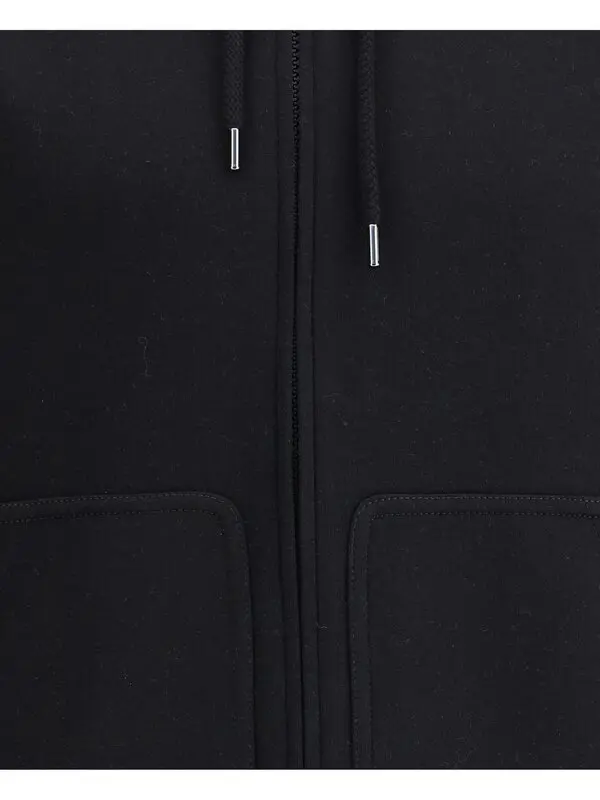 Brunello Cucinelli Cotton Zip Up Hoodie - Black