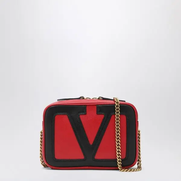 Valentino Garavani Viva Superstar Chain Belt Bag /black - Red