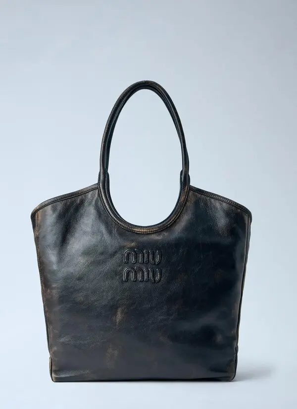 Miu Miu Ivy Leather Tote Bag