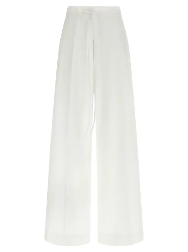 P.a.r.o.s.h Cannes Cotton Poplin Pants - White