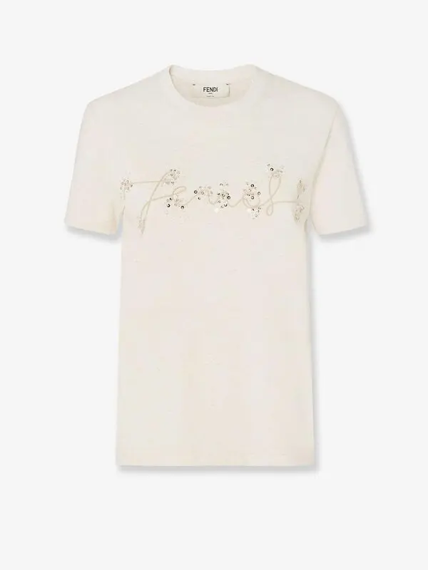 Fendi Cotton Blend T-shirt - Multicolor