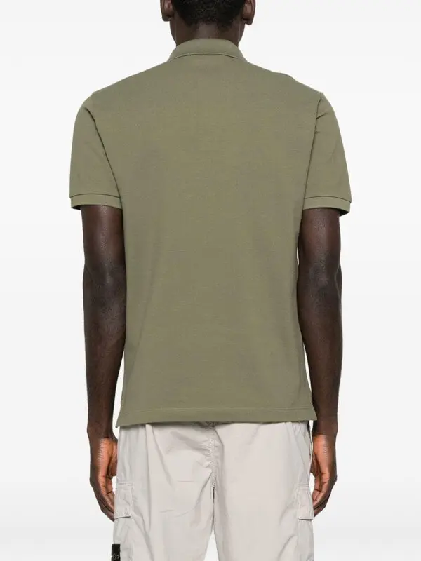 Stone Island Logo Cotton Polo Shirt - Multicolor
