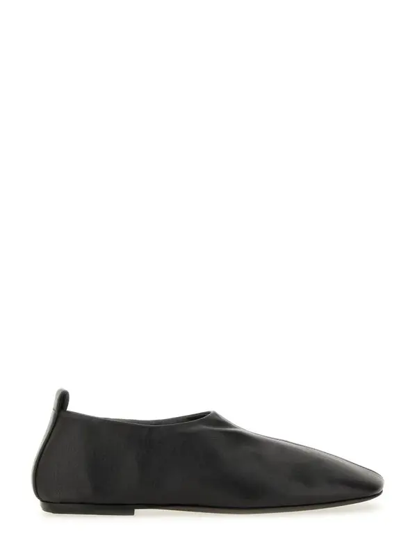 Dries Van Noten Leather Ballerina - Black