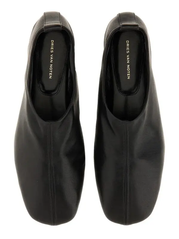 Dries Van Noten Leather Ballerina