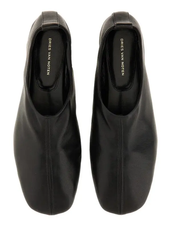 Dries Van Noten Leather Ballerina
