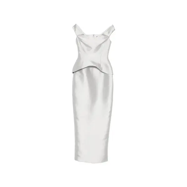 Solace London Evening Dress - Silver