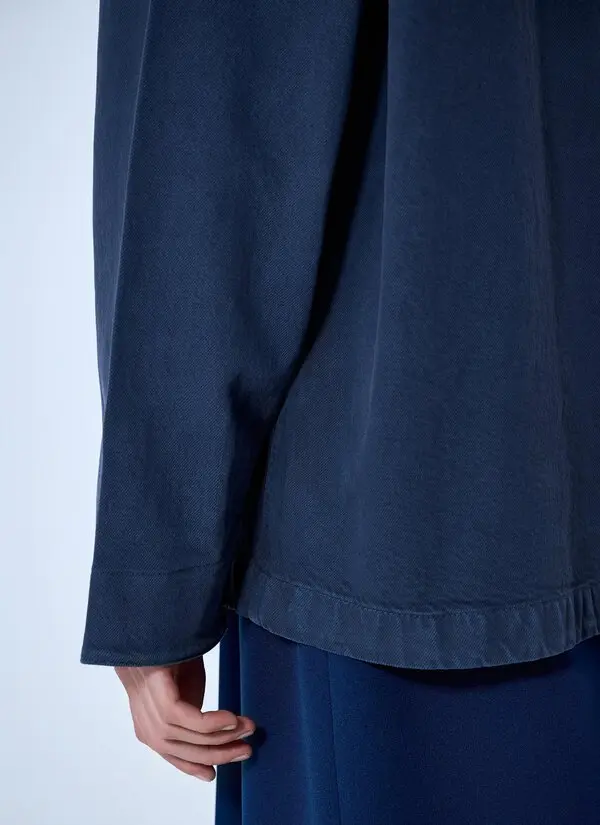 Miu Miu Single-breasted Garment-dyed Gabardine Jacket