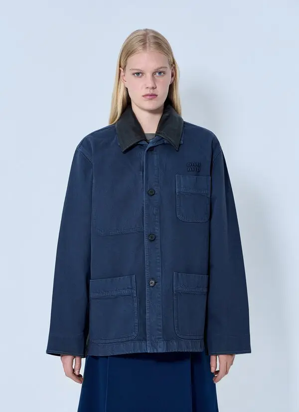Miu Miu Single-breasted Jacket - Blue