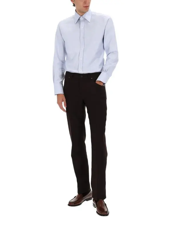 TOM FORD Shirt With Classic Collar - Multicolor