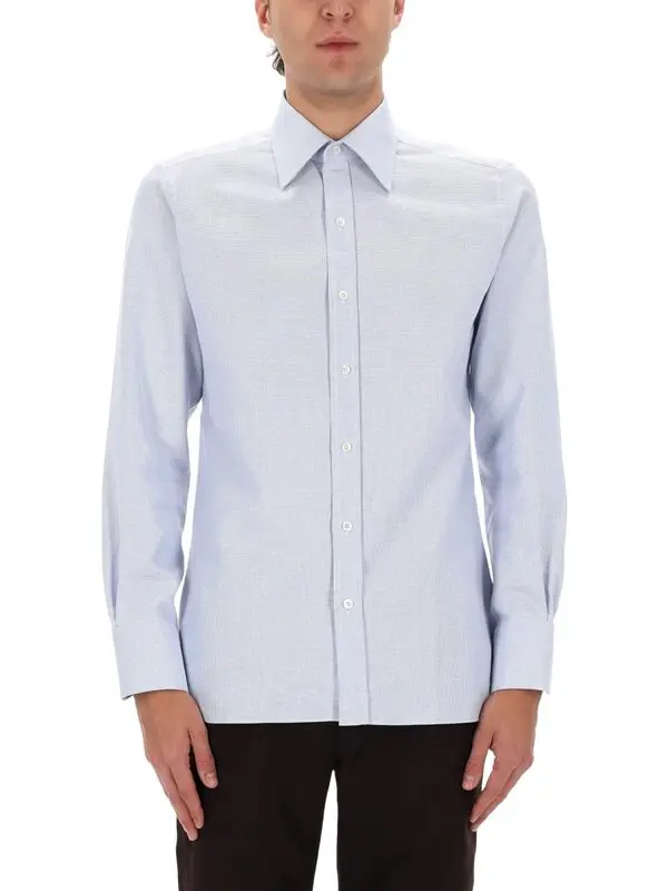TOM FORD Shirt With Classic Collar - Multicolor