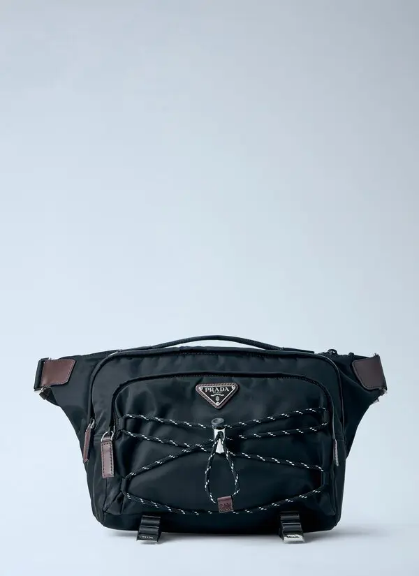 Prada Speedrock Re-nylon Crossbody Bag - Black
