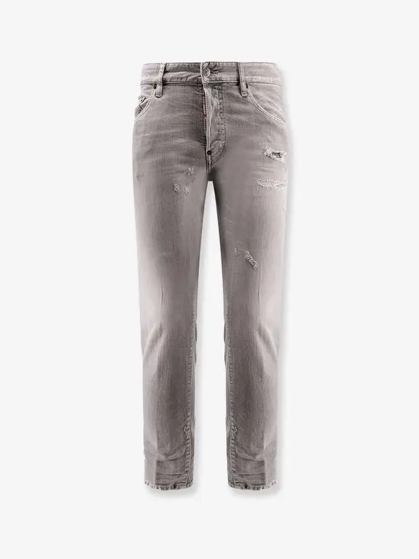 Dsquared2 Skater Jeans With Destroyed Effect - Gray