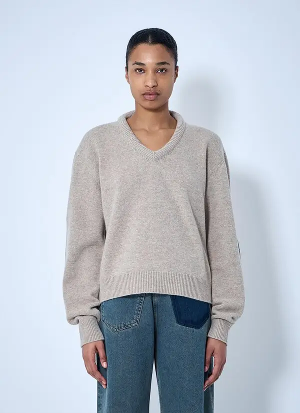 Acne Studios Open Back Wool Knit - Cream