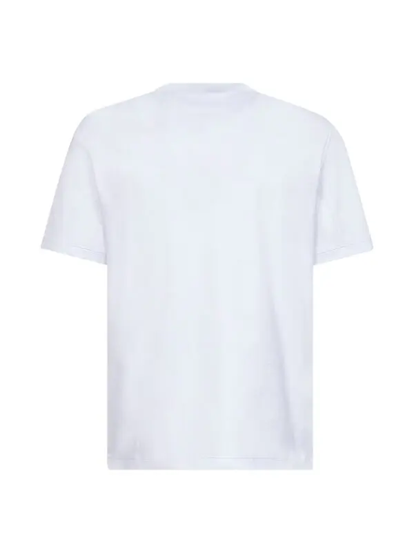 Brunello Cucinelli White Solomeo Crest Crewneck T-shirt