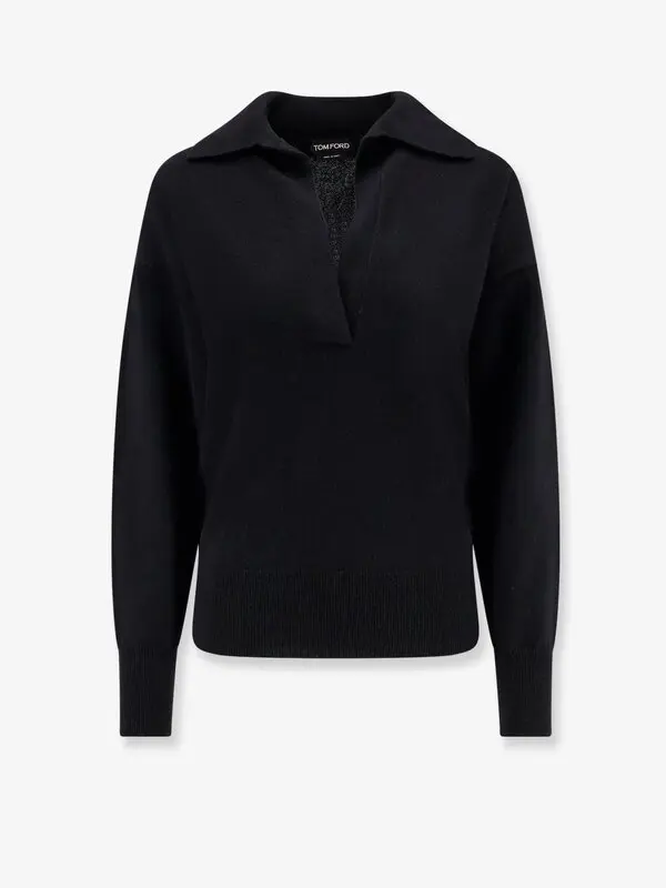 TOM FORD Cashmere Polo Shirt/sweater - Black