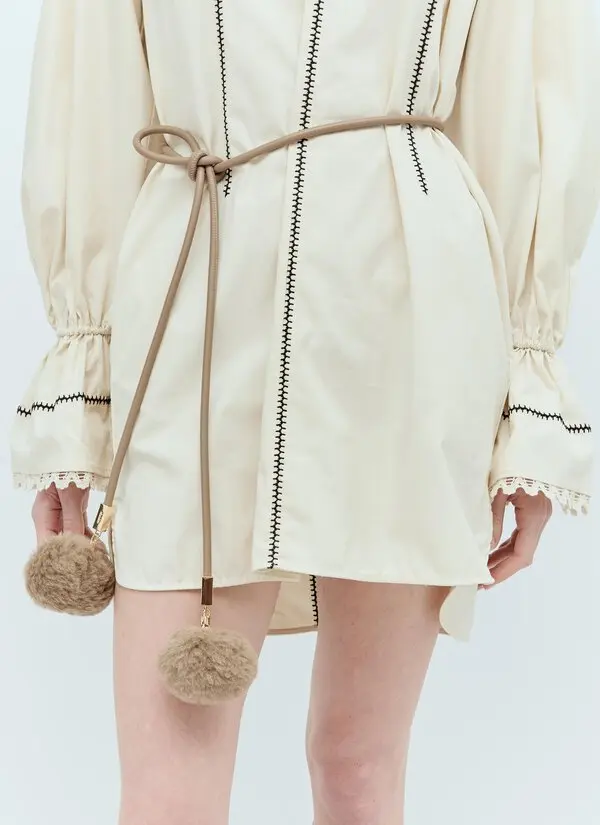 Max Mara Pom-pom Tubular Belt