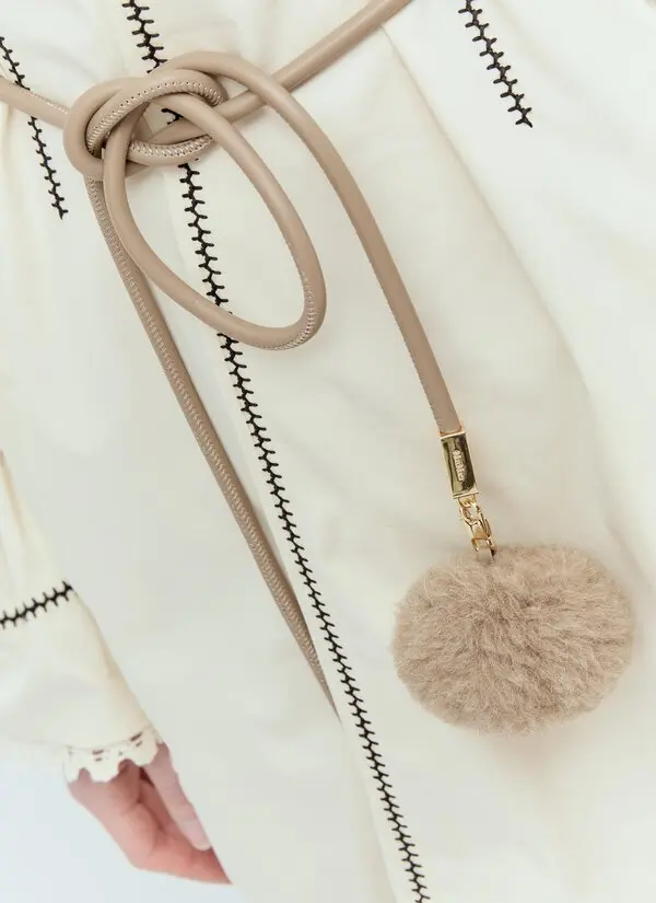Max Mara Pom-pom Tubular Belt