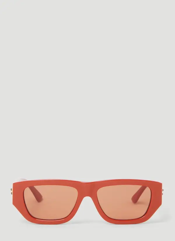Bottega Veneta Bolt Rectangular Sunglasses - Orange