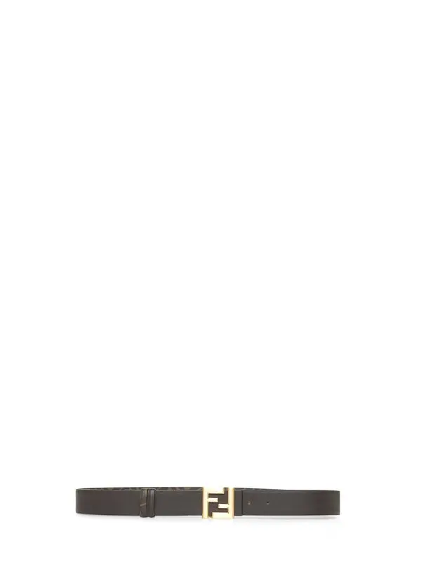 Fendi Squared Ff Reversible Belt - Multicolor