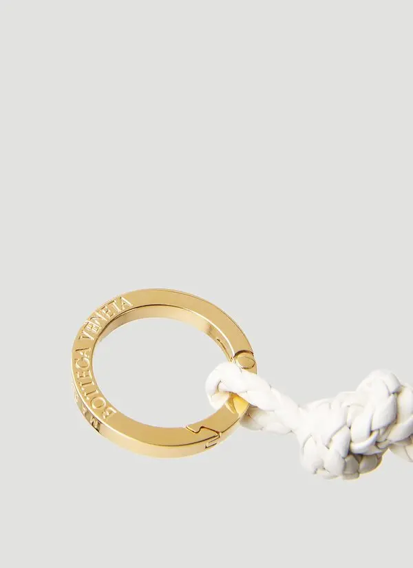 Bottega Veneta Intreccio Lanyard Keyring