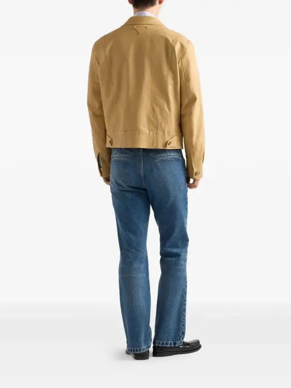 Prada Tight Fit And Regular Waist Washed Denim Jeans