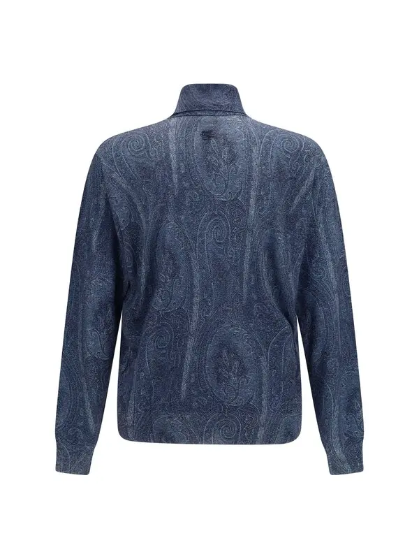 Etro Printed Turtleneck Sweater
