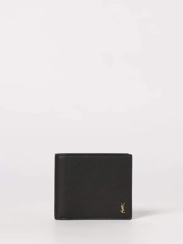 Saint Laurent East/west Tiny Cassandre Wallet - Black