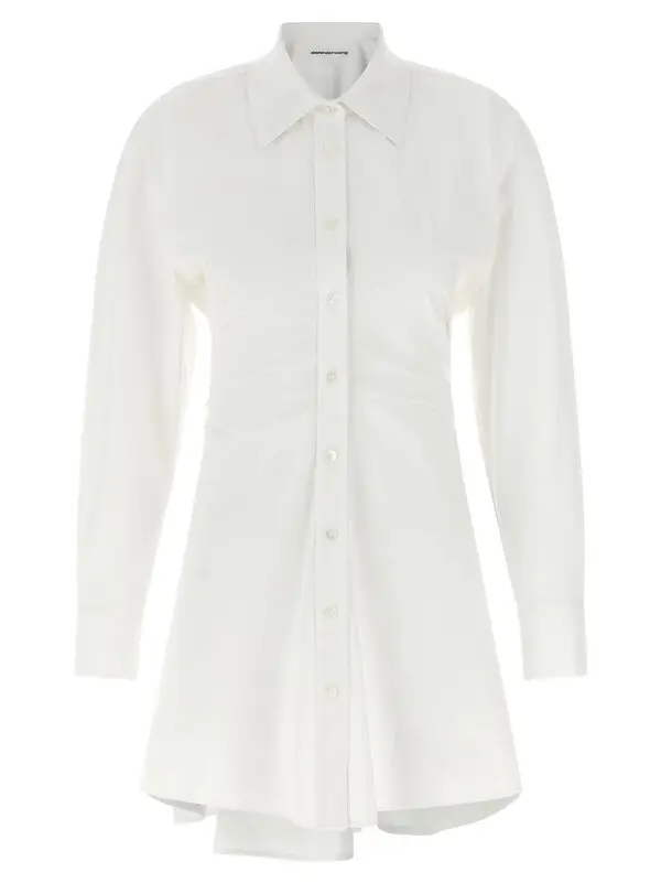 Alexander Wang Cotton Poplin Chemisier Dress - White