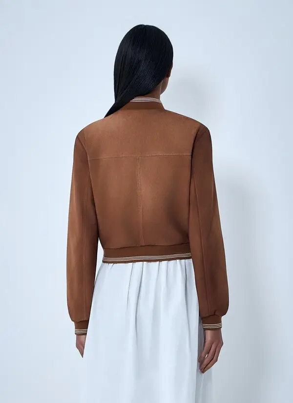 Miu Miu Suede Bomber Jacket