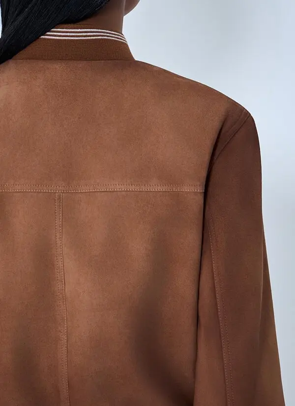 Miu Miu Suede Bomber Jacket