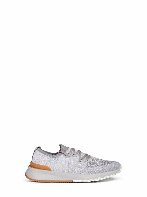 Brunello Cucinelli Grey Chiné Knit Runners