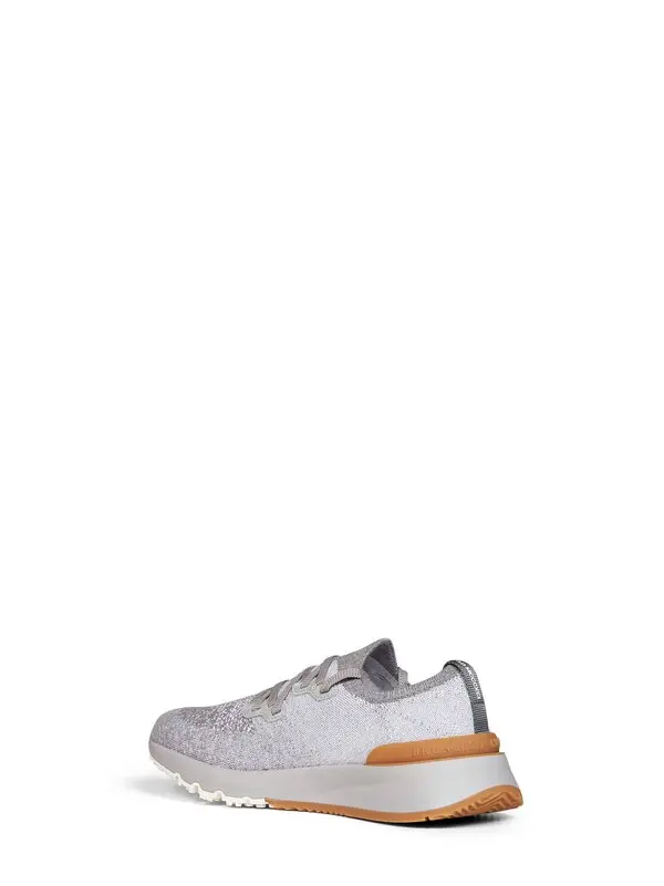 Brunello Cucinelli Grey Chiné Knit Runners