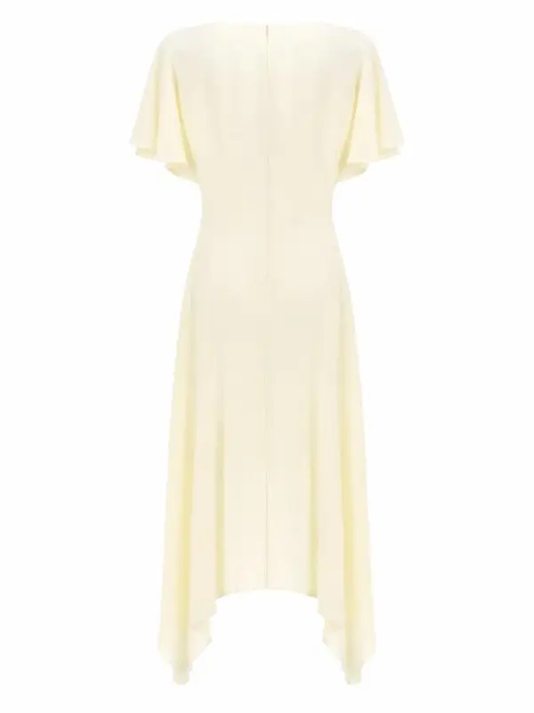 Stella McCartney V-neck Midi Dress - White