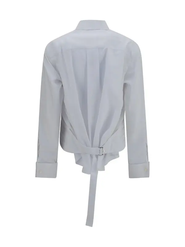 Sacai Cotton Poplin Belted Shirt