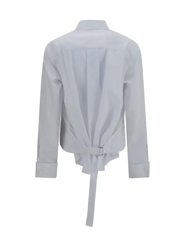 Sacai Cotton Poplin Belted Shirt