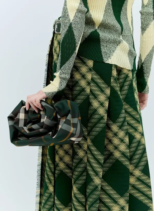Burberry Rose Check Clutch
