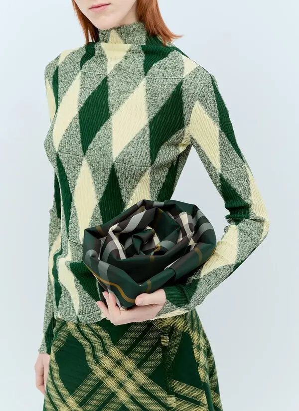 Burberry Rose Check Clutch