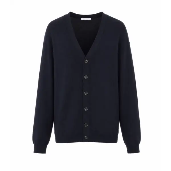 LEMAIRE Relaxed Twisted Cardigan - Black
