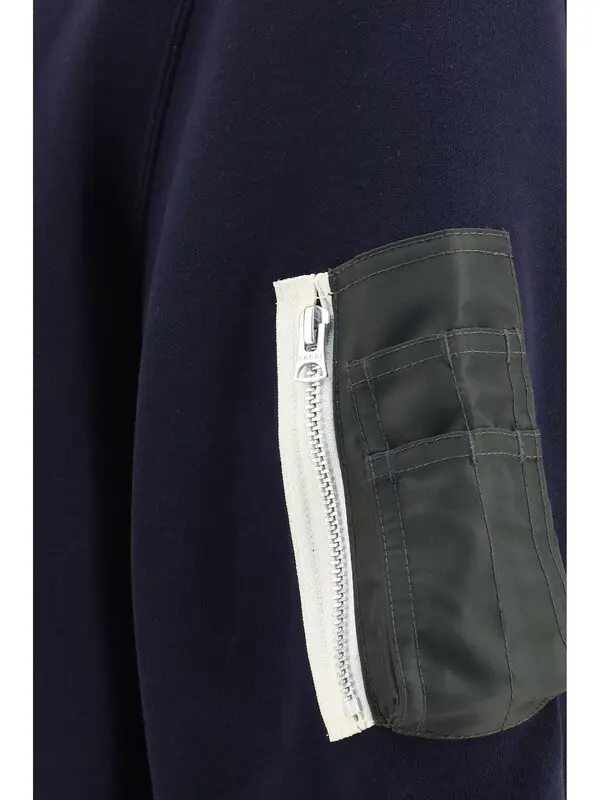 Sacai Terry Cloth Zip Polo