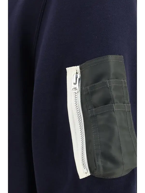 Sacai Terry Cloth Zip Polo
