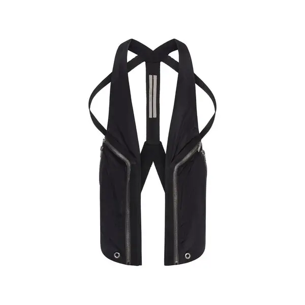 Rick Owens Zip Detail Vest - Black