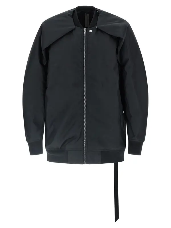 Rick Owens Convertible Jumbo Peter Flight' Bomber Jacket - Black