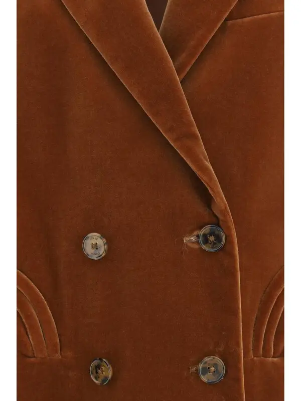BLAZÉ MILANO Blazè Milano Jealousy Everynight Velvet Blazer - Brown