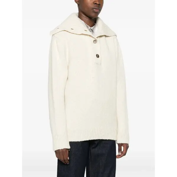 Malo Neutrals Knitwear Jumpers - Cream