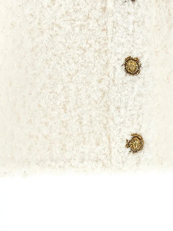Balmain Cardigan Tweed Plumetis