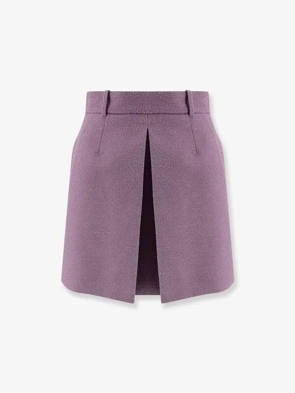 Dior Boucle Virgin Wool Blend Skirt - Multicolor